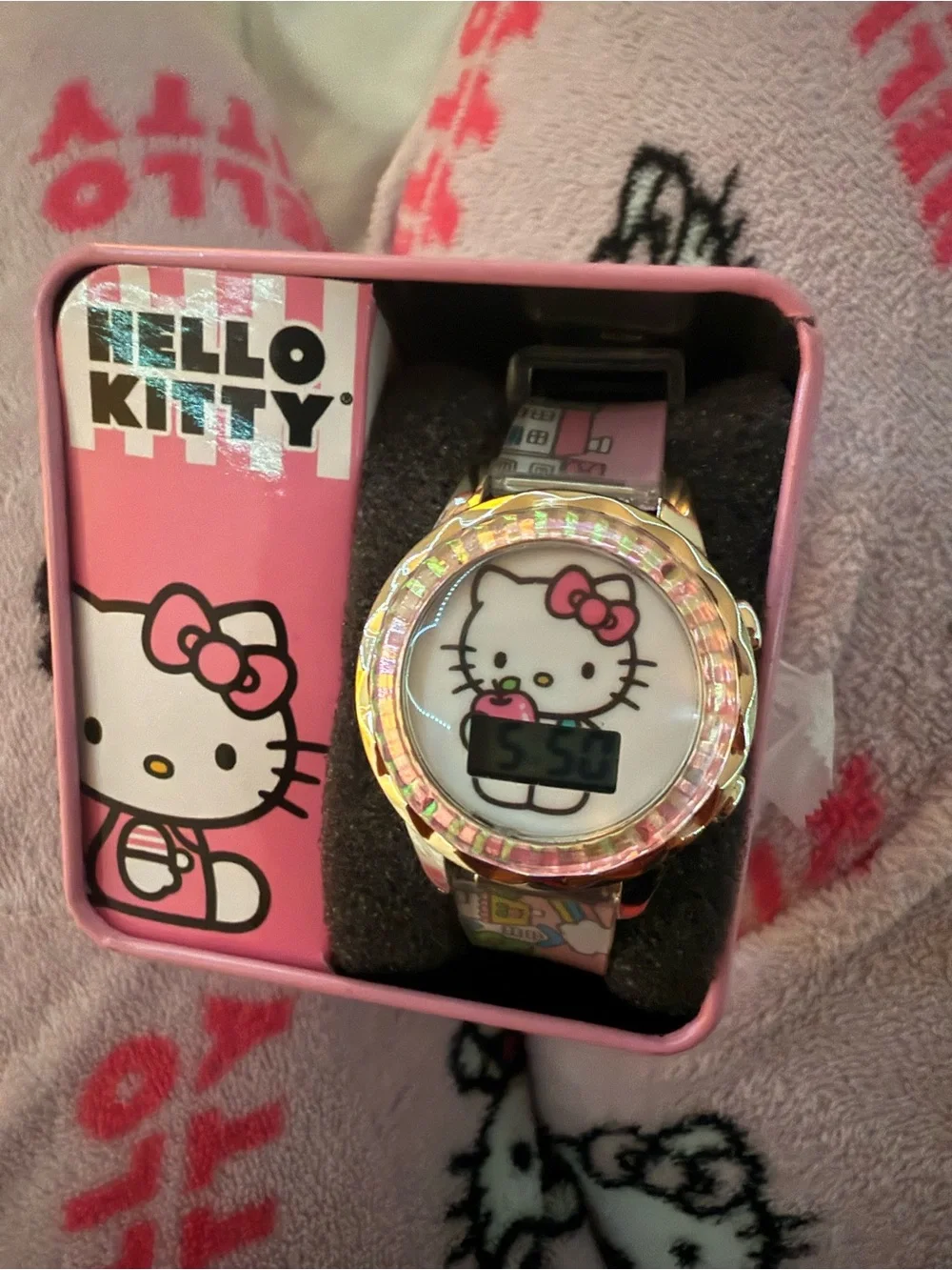 Hello Kitty | Wearables | Hello Kitty Pink Striped Trinket Tin | Poshmark
